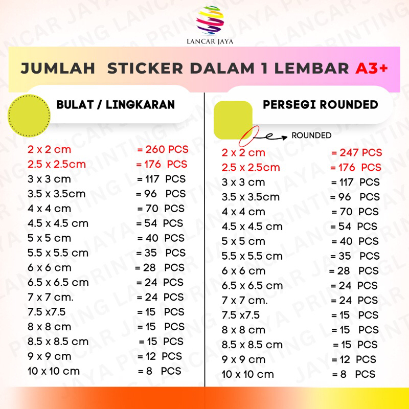 Jual STICKER CHROMO A3+ | STICKER KEMASAN | STICKER LABEL MAKANAN ...