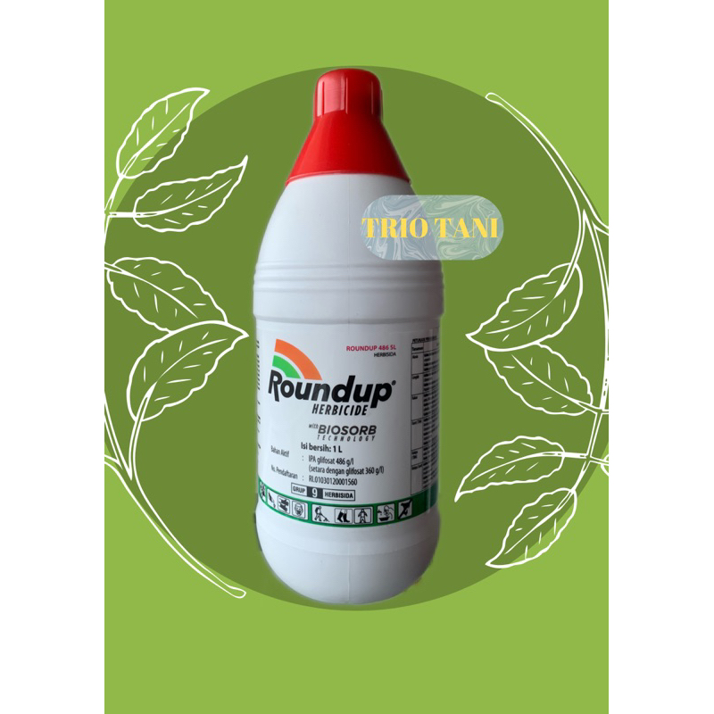 Jual ROUNDUP 486SL HERBISIDA OBAT PEMBASMI RUMPUT LIAR & GULMA 1 LITER ...