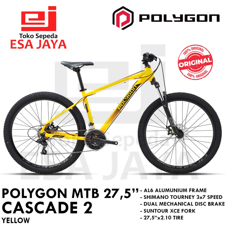 Jual Polygon Cascade 2 MTB 27,5" Sepeda Gunung 21sp Shimano Original ...