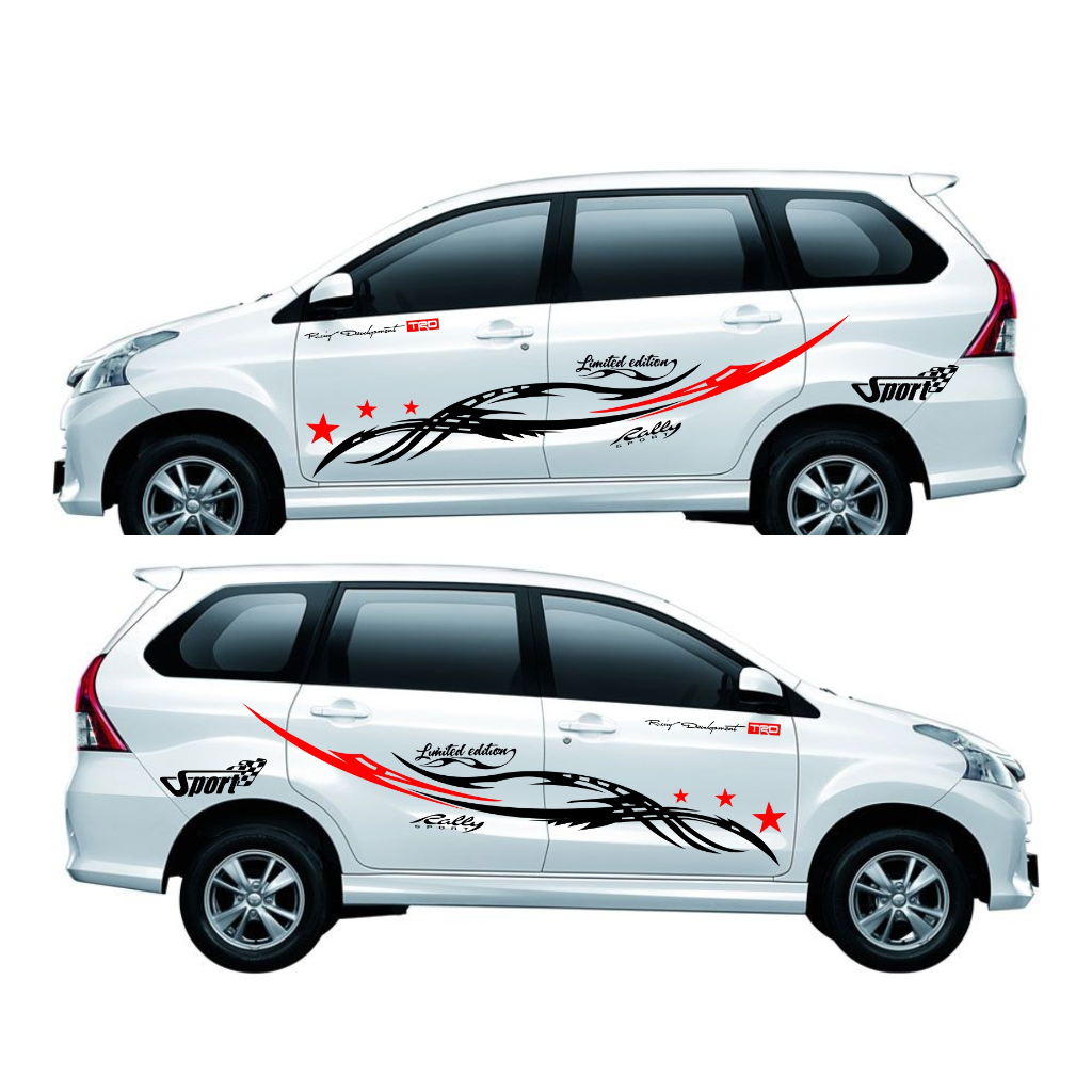 Jual sticker stiker mobil avanza inova xenia striping body samping ...