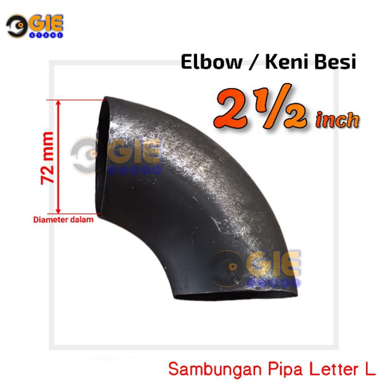 Jual Elbow Keni Elbo Pipa 2'1/2 inch 2,5 in Aksesoris ornamen Tralis ...