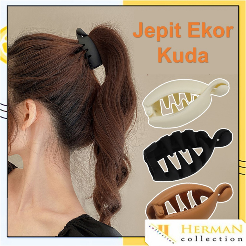 Jual HC Jepit Rambut Ekor Kuda Tinggi Wanita untuk Anak Perempuan Klip ...