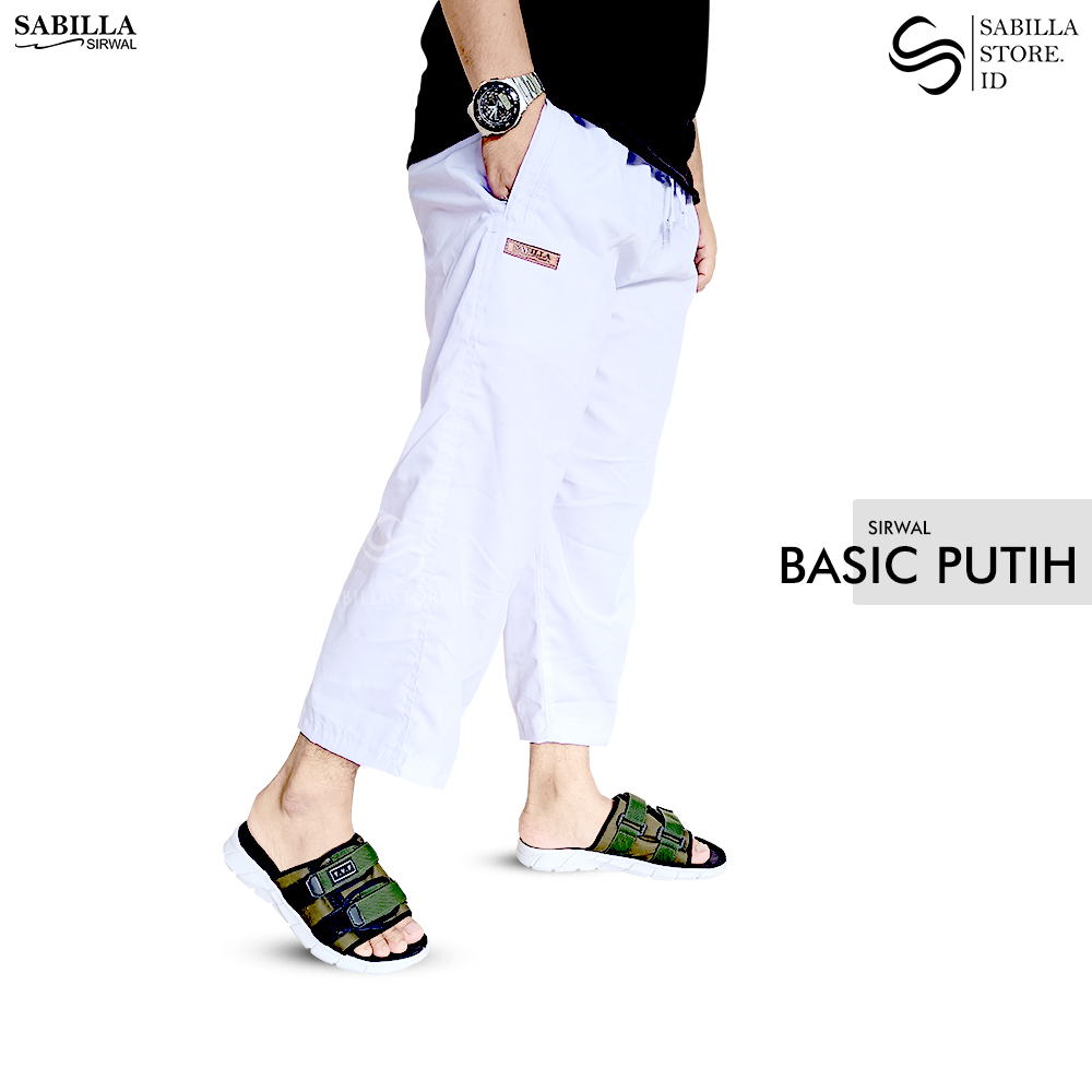 Jual Sirwal Sabilla Sirwal Basic Putih Sirwal Haji & Umroh | Shopee ...