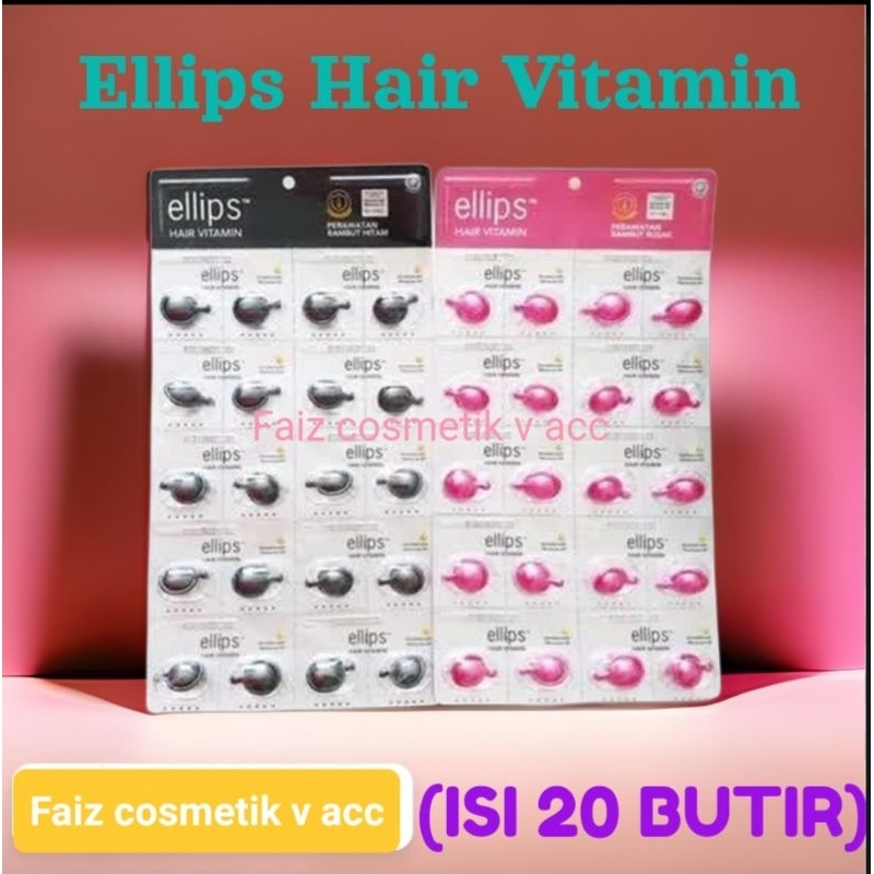 Jual (ISI 20 BUTIR) Ellips Hair Vitamin Rambut / Ellips Vitamin Rambut ...