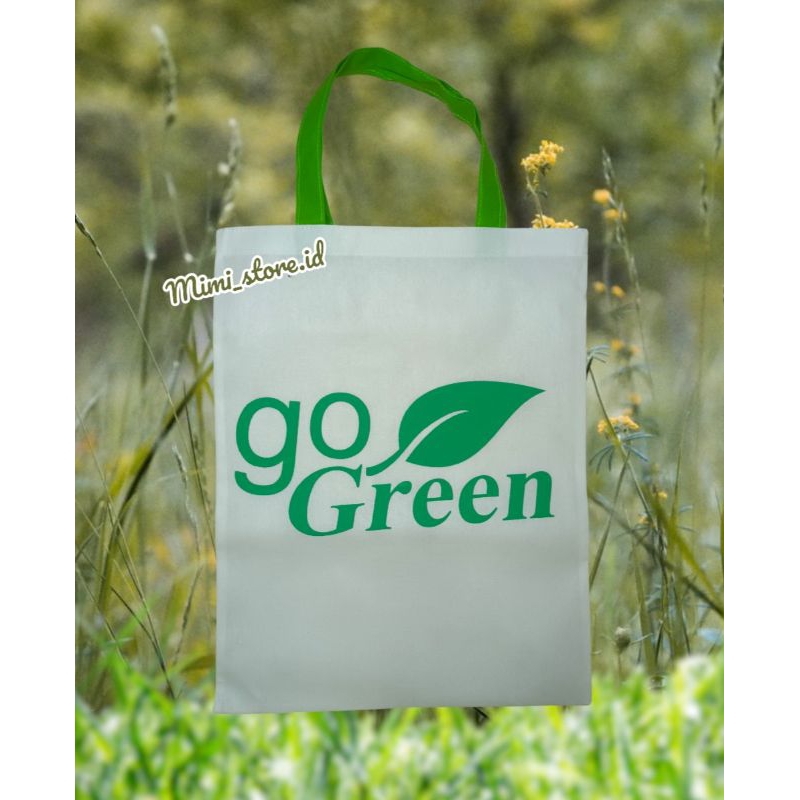 Jual Tas spunbond Ramah Lingkungan Go Green Goodie Tote Bag Belanja ...