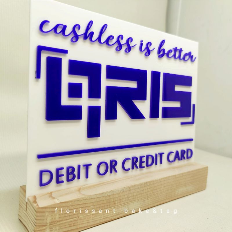 Jual Acrylic Sign Meja Table sign akrilik + wood Holder / wood stand ...