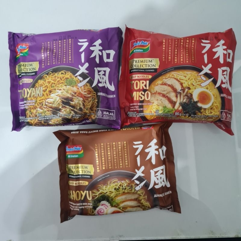 Jual 3 BUNGKUS INDOMIE / INDOMIE TORI MISO / INDOMIE SHOYU / INDOMIE ...