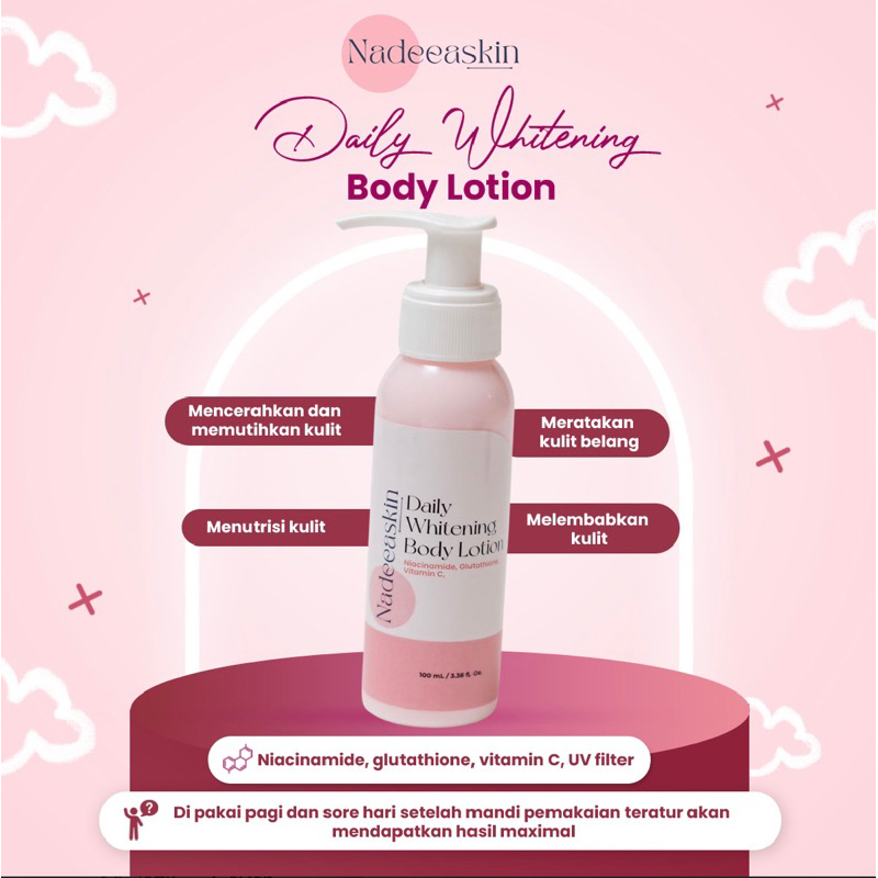Jual Daily Brightening Body Lotion spf 30 100 ML dan 250 ML Lotion pemutih badan Bodylotion ...