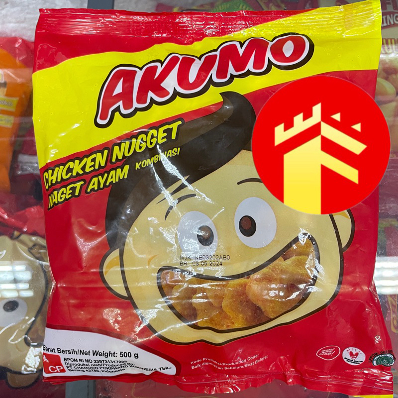 Jual AKUMO NAGET AYAM 250 GR 500 GR AKUMO CHICKEN NUGGET 250 GR AKUMO ...