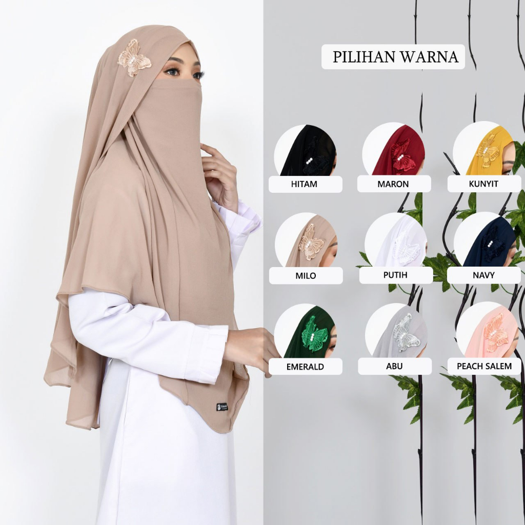 Jual Jilbab Hijab Kerudung Bergo Instan French Khimar Cadar Tali ...