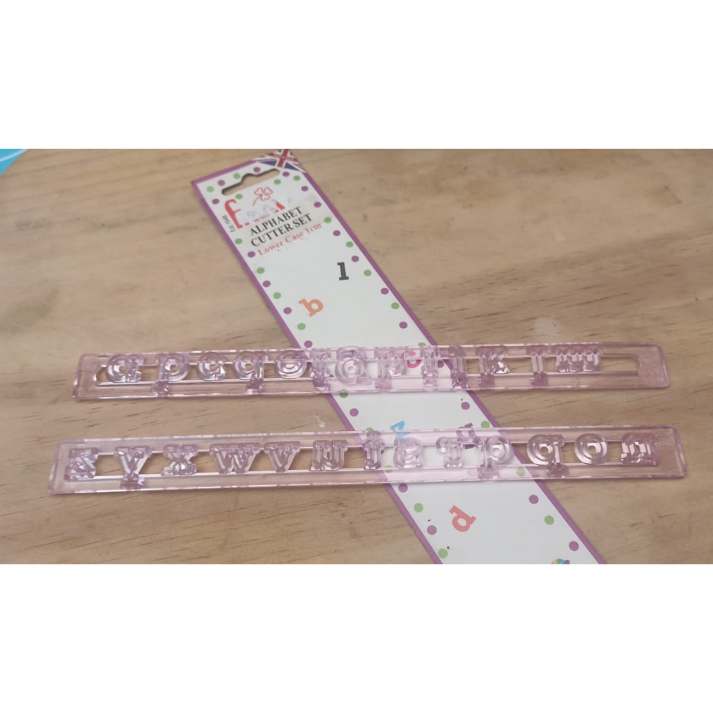 Jual Alphabet Cutter/Cutter Huruf FMM Lower case Tinggi 1 cm ASLI HARGA ...