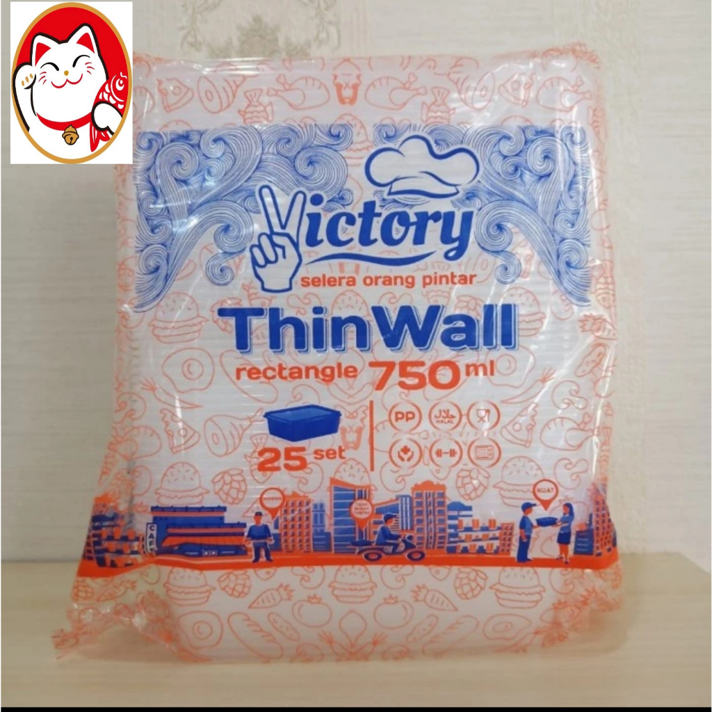 Jual Thinwall 750 victory ( RECTANGLE ) 25 pcs | Shopee Indonesia