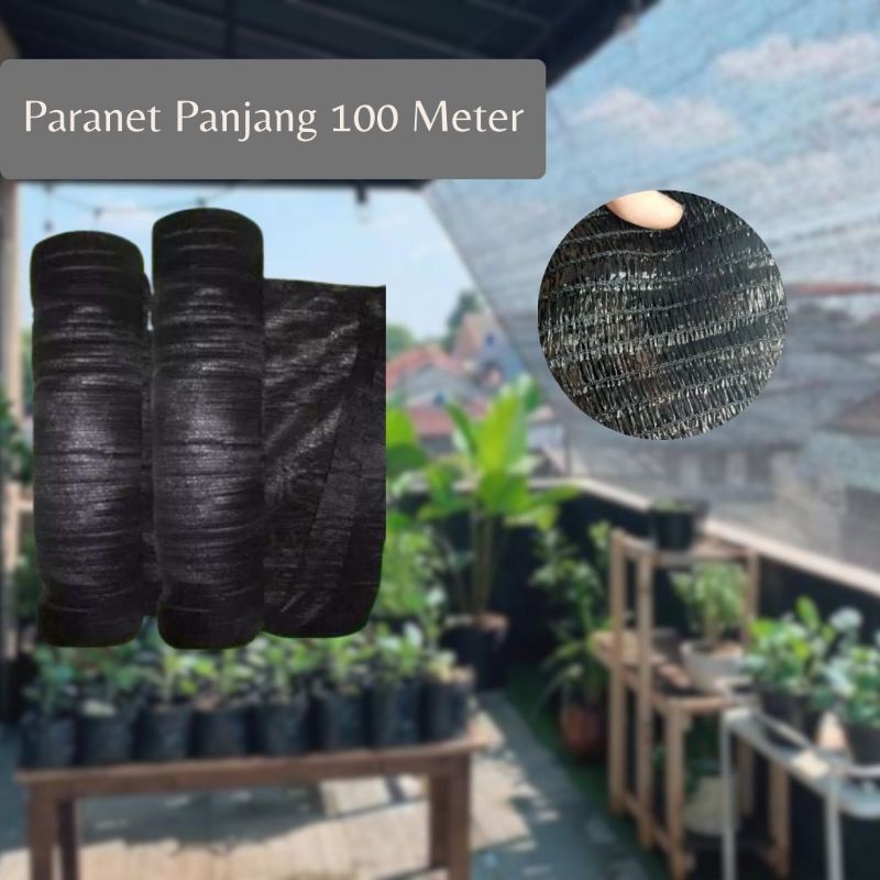 Jual Jaring Tanaman Jaring Paranet Hitam 1 Roll Lebar 3 meter panjang ...