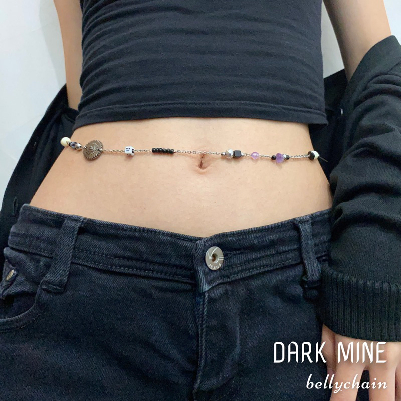Jual Gothic Belly Chain | dark skeleton aesthetic waist rantai pinggang ...