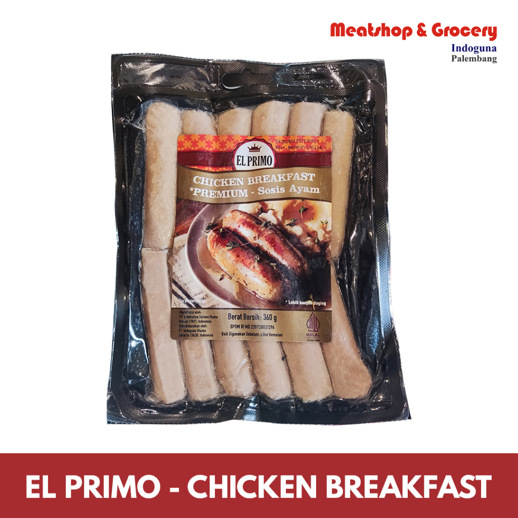 Jual Sosis El Primo Chicken Breakfast | Sosis Ayam Premium 360Gr ...