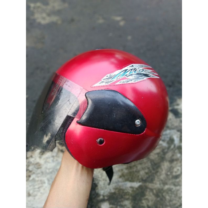 Jual HELM JADUL YAMAHA MIO MERAH MARUN MAROON ORI | Shopee Indonesia