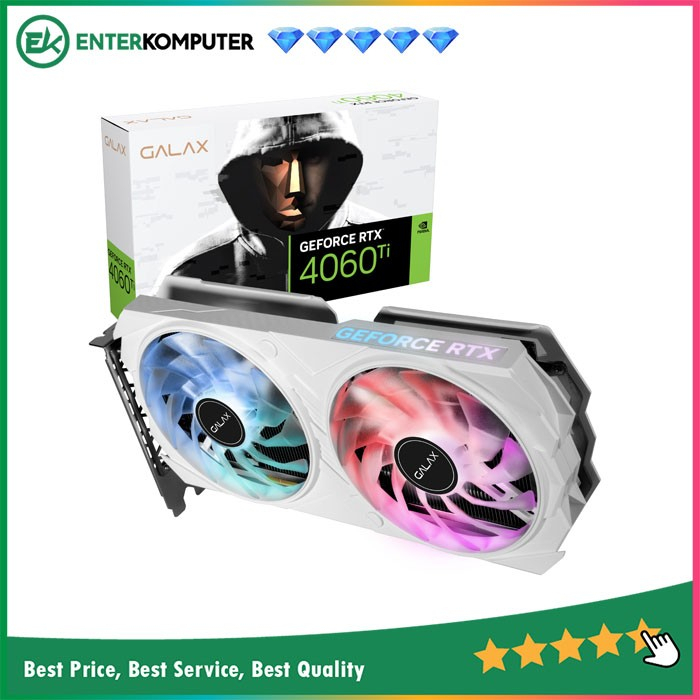 Jual Galax Geforce Rtx 4060 Ti 8gb Gddr6 Ex (1-click Oc) White Edition ...