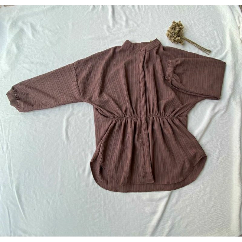 Jual KEMEJA KERUT DEPAN WANITA/ ALIYA SHIRT KERUT DEPAN KOREAN STYLE ...