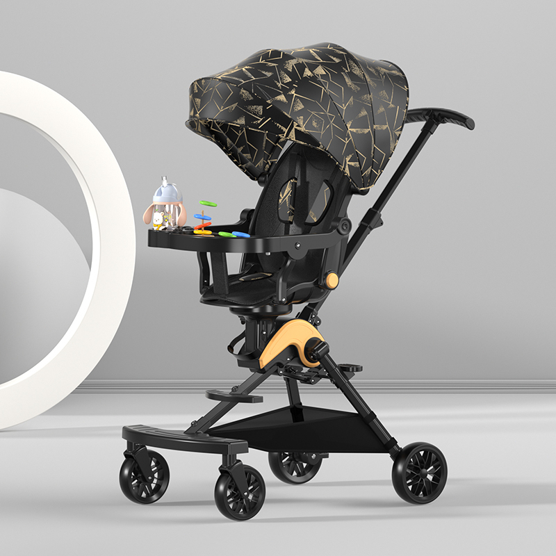 Jual FLYBB Baby Magic Stroller 180 Rotating Kids Stroller Two Way Magic ...