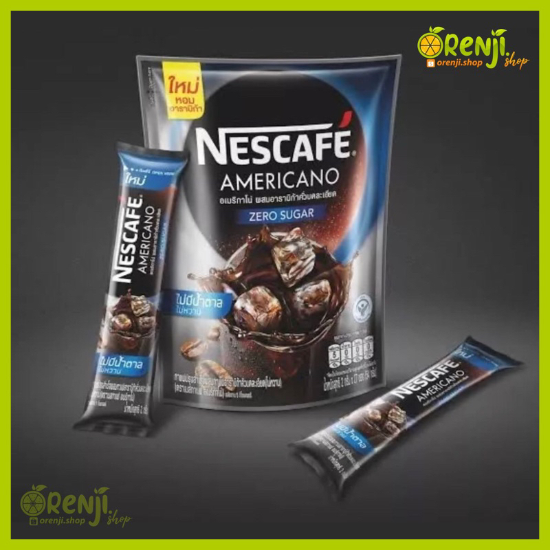 Jual (1 sachet) NESCAFE Americano ZERO original Thailand | Shopee Indonesia