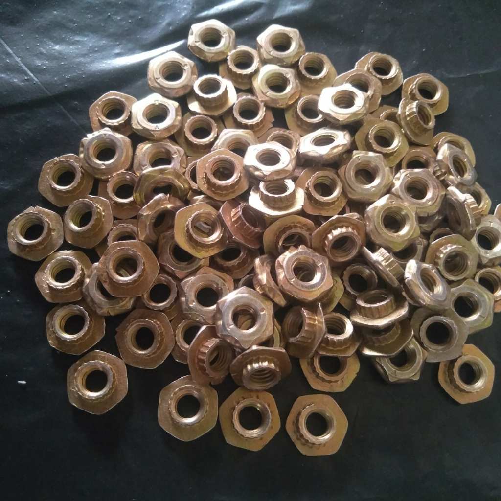 Jual Grosir || Mur Knurling atau mur bulat isi 100 pcs || Mur pengunci ...