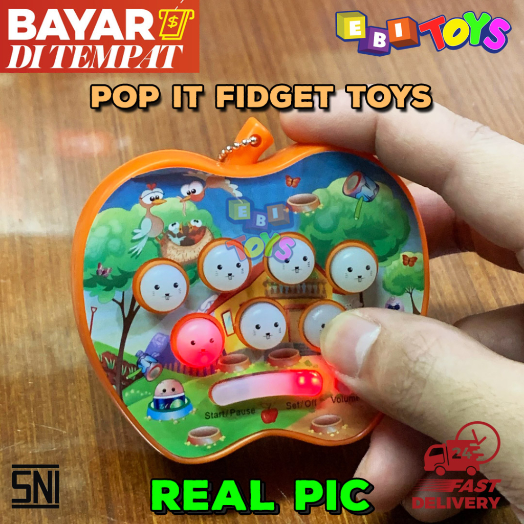 Jual Mainan Musik Pop it Up Press Bubble Game Pop It Otomatis Fidget ...