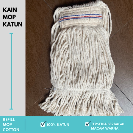Jual [GROSIR] REFILL MOP COTTON / KAIN PEL KATUN PUTIH | Shopee Indonesia