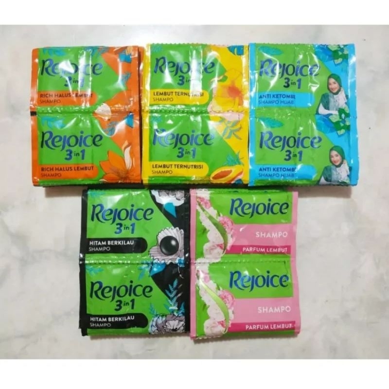 Jual Shampoo Rejoice Sachet Harga per Renceng 5ml x 24 Pcs | Shopee Indonesia