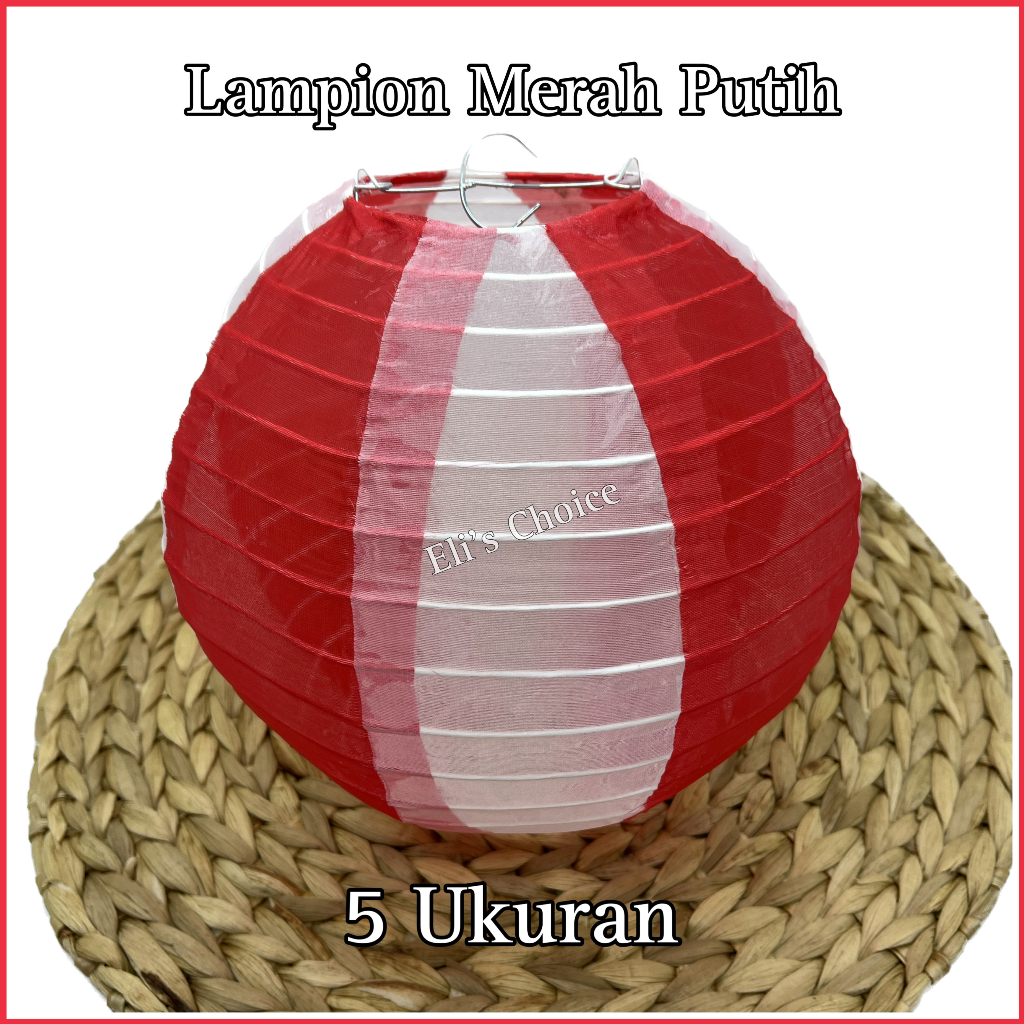 Jual Lampion Merah Putih Tahan Air Waterproof Dekorasi 17 Agustus ...