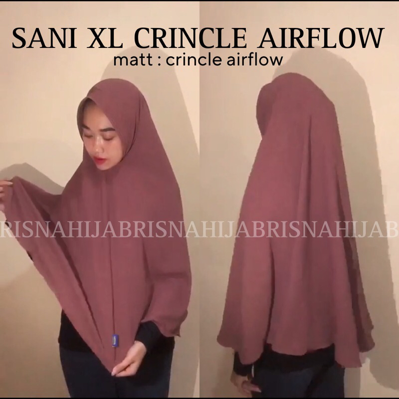 Jual SANI XL CRINCLE AIRFLOW/ JILBABXL/ JILBABCRINCLE AIRFLOW ...