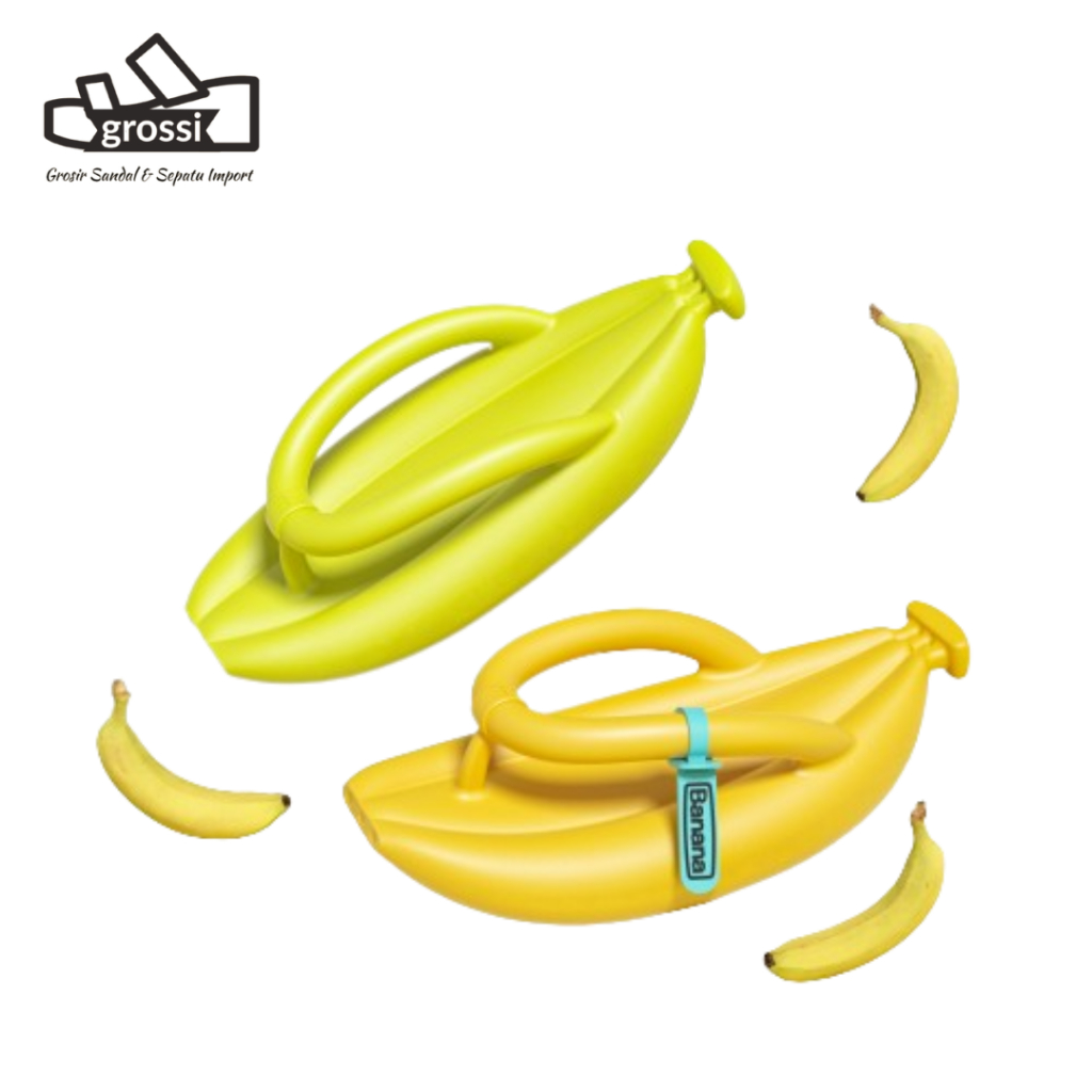 Jual Sandal Jelly Bentuk PISANG Sendal Karet Wanita Terbaru Fashion ...