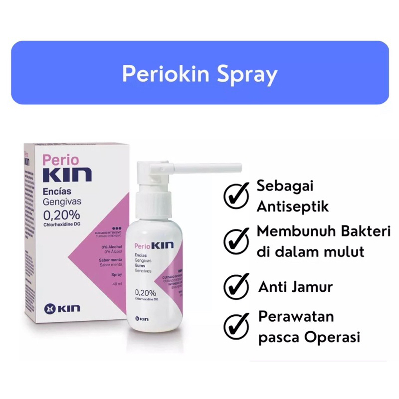 Jual Periokin 0,2% Spray 40 ml / Periokin Spray Clorheidine Glucinate 0 ...