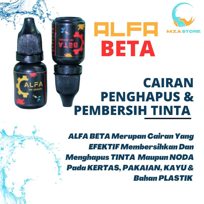 Jual INK Eraser ALFA Dan BETA || Cairan Penghapus TINTA | Shopee Indonesia