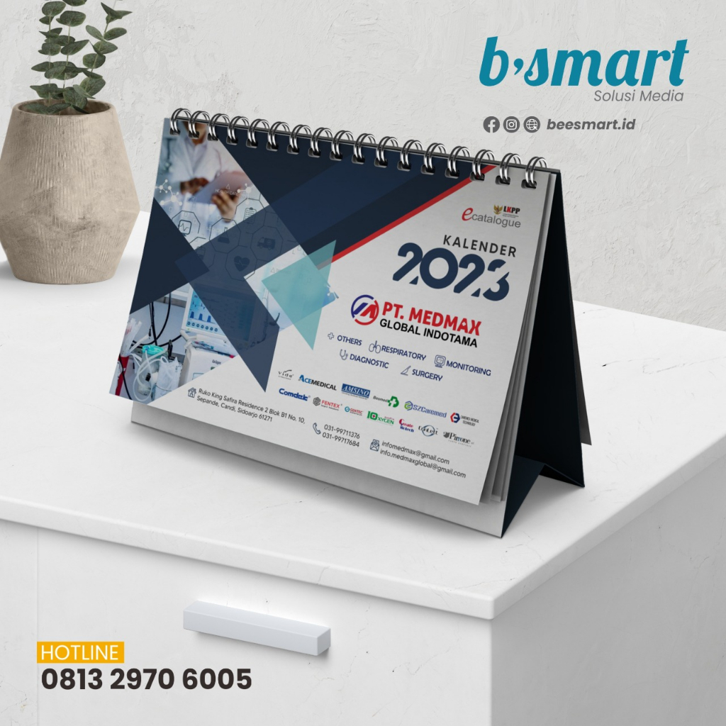 Jual CETAK KALENDER MEJA UKURAN 21x15 CM, 7 LEMBAR DESAIN CUSTOM ...