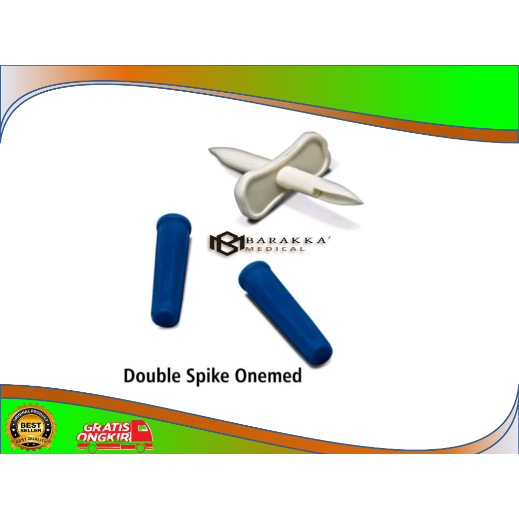 Jual Double Spike One Med / Penusuk Botol NACL | Shopee Indonesia