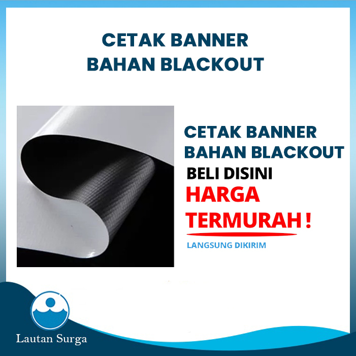 Jual Cetak Spanduk / Banner MMT Bahan BO (Blackout) 120 Gr Cetak Banner ...
