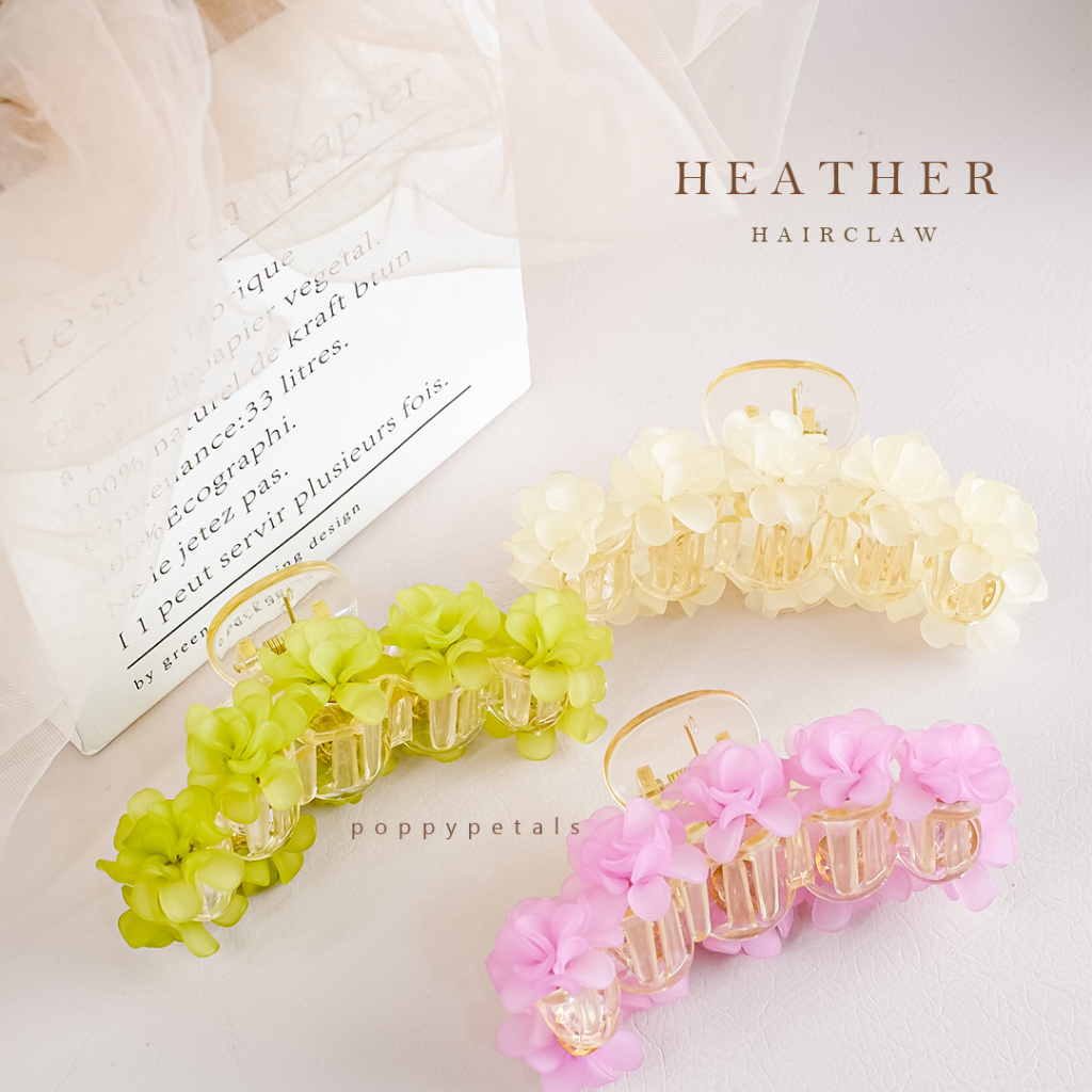 Jual Poppypetals Heather Hairclaw - Jepit Rambut Jedai Wanita Korea ...