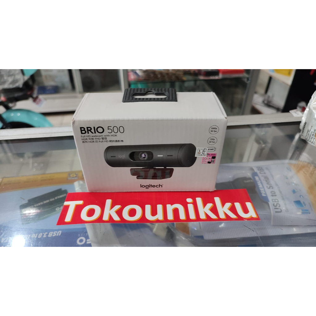 Jual Webcam Logitech Brio 500 FHD HDR 4MP with Privacy Shutter | Shopee ...