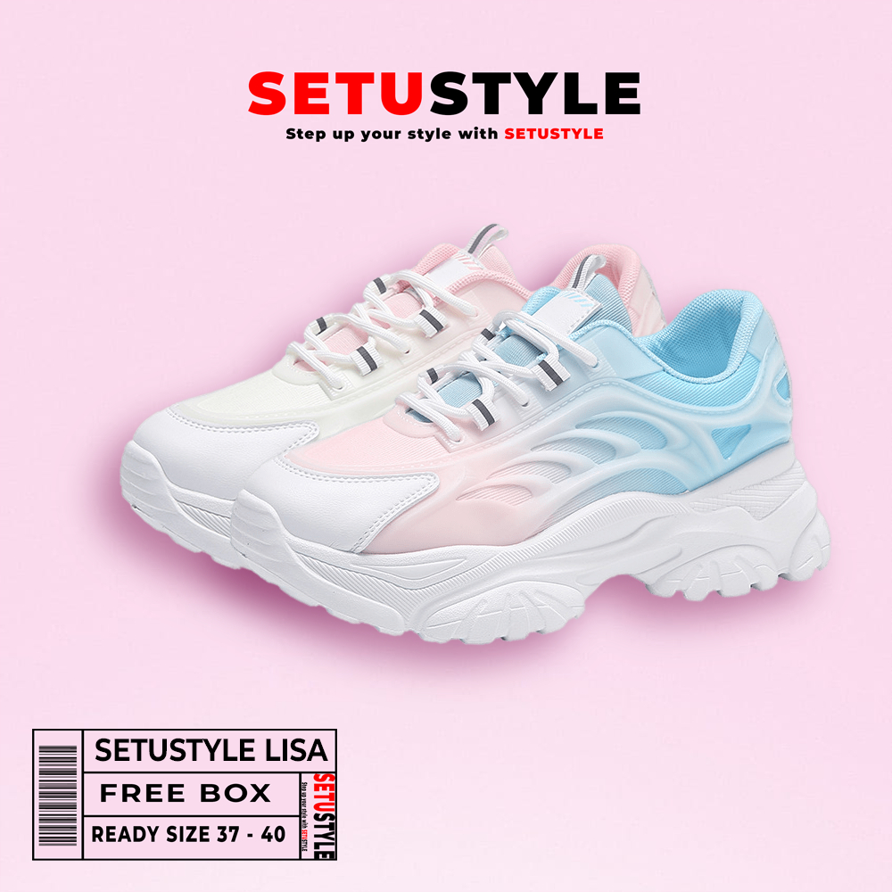 Jual SETU Lisa Sepatu Sneakers Wanita Casual Sport Shoes Cewek | Shopee ...