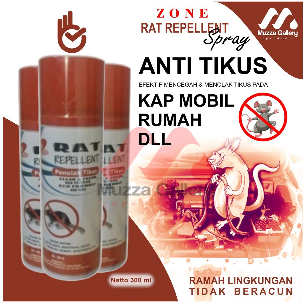 Jual SPRAY ANTI TIKUS KAP BAGASI MOBIL & RUMAH - RAT REPELLENT SPRAY ...