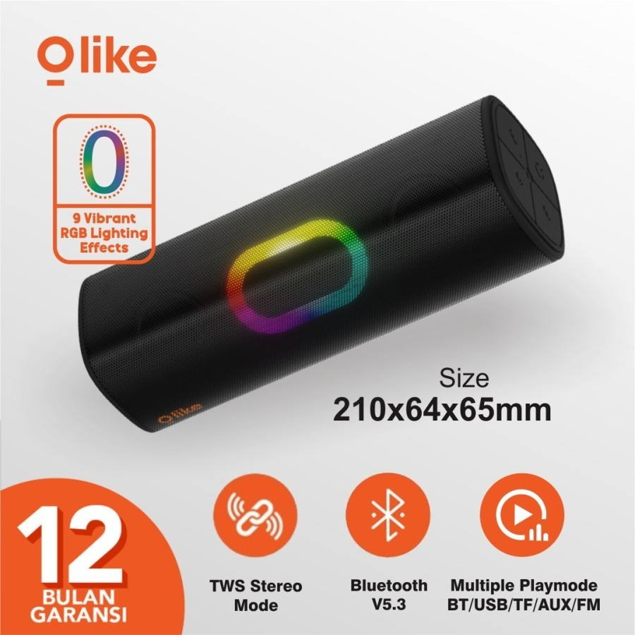 Jual Olike SV1 Beatz Bluetooth BT Speaker TWS True Wireless RGB ...