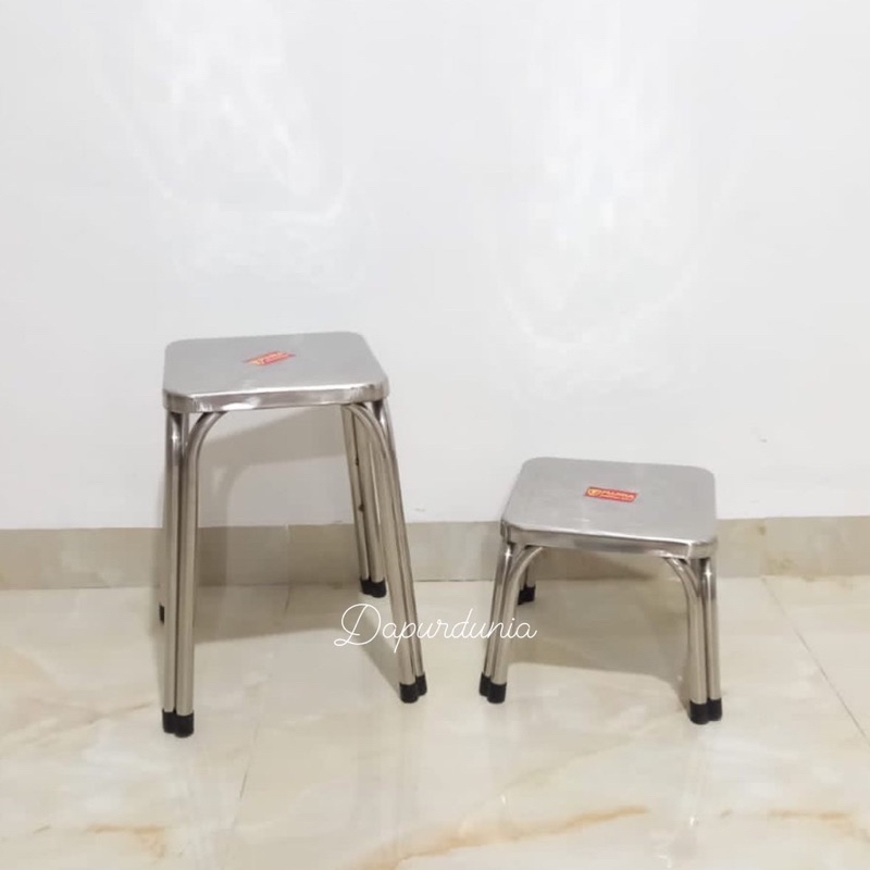 Jual Kursi stainless fujika segi ( T25cm / T47cm ) | Shopee Indonesia