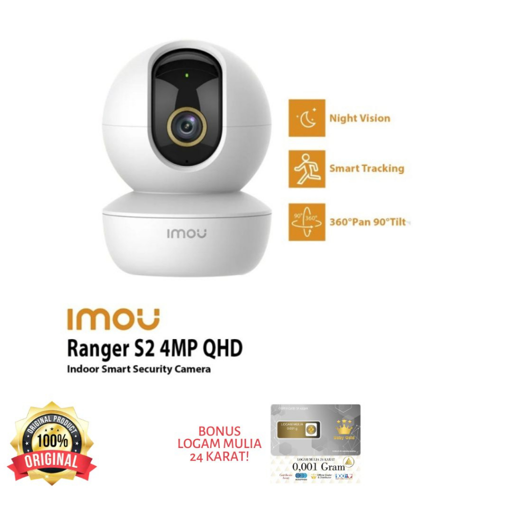 Jual IMOU RANGER S2 4MP QHD SMART SECURITY CAMERA INDOOR | Shopee Indonesia