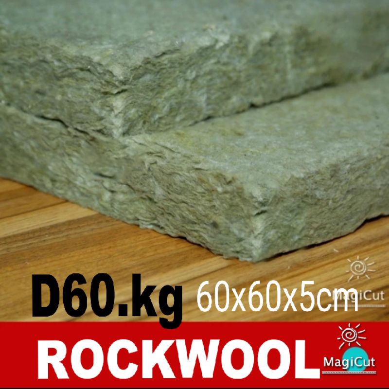 Jual Rockwool Peredam Suara Ruangan Density 40 kg (ukuran 60x60x5cm ...