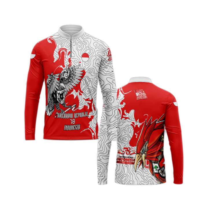 Jual kaos baju 17 agustus HUT RI ke 78 Fullprinting 3D terbaru 2023 | Shopee Indonesia