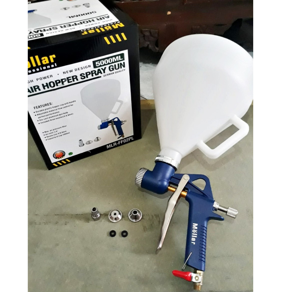 Jual MOLLAR Spray Gun Texture Hopper Gun | Shopee Indonesia