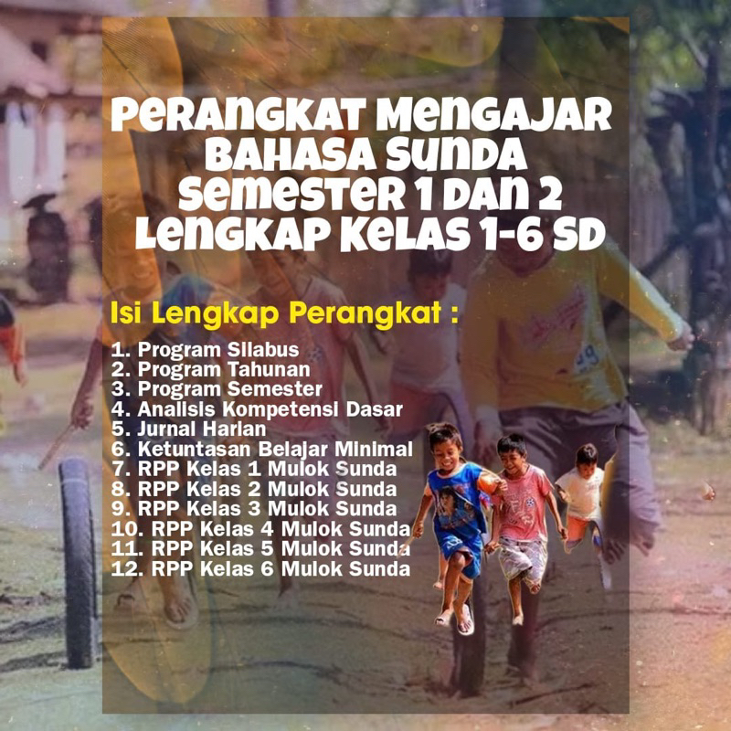 Jual Perangkat Mengajar Bahasa sunda Semester 1 dan 2 Lengkap Kelas 1-6 ...