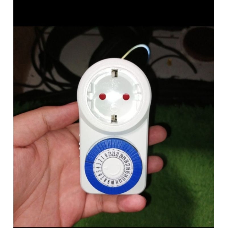 Jual Stop Kontak Timer Otomatis 24 Jam Analog | Shopee Indonesia