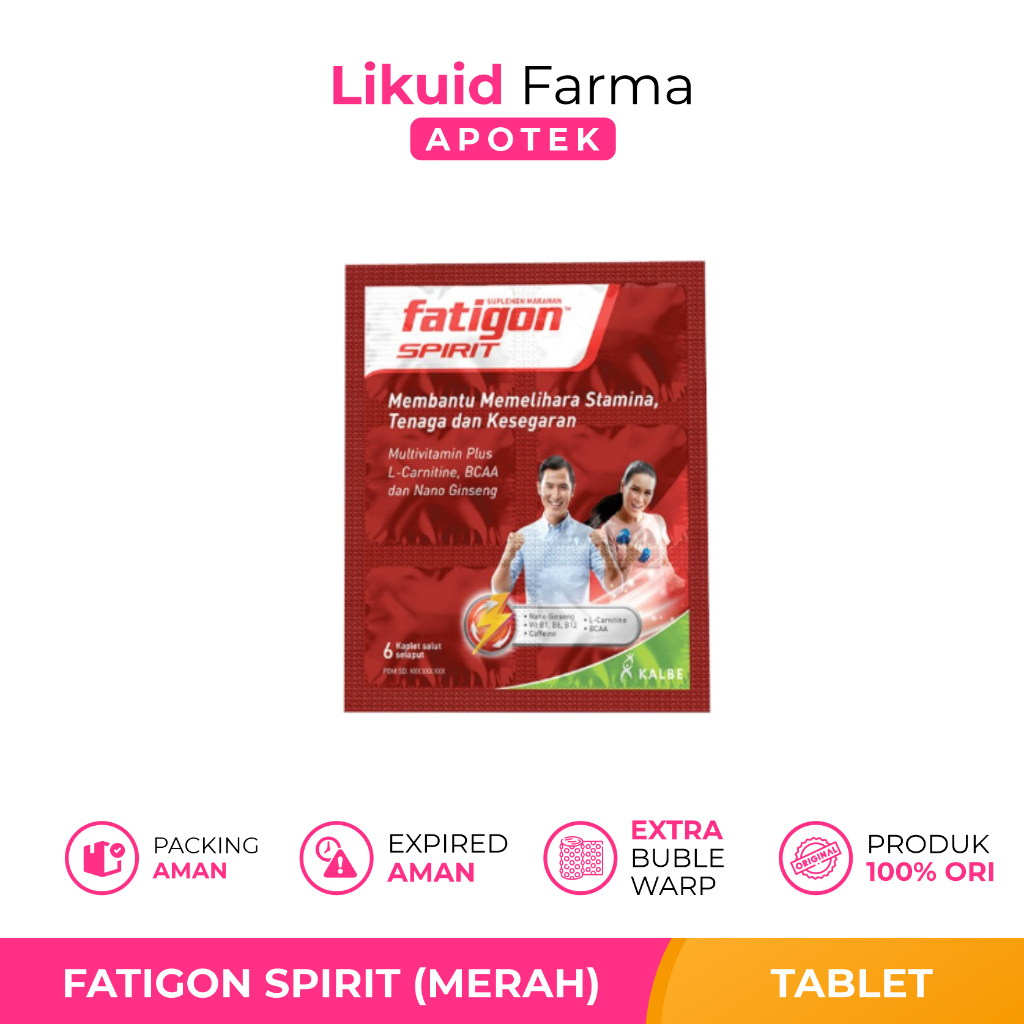 Jual Fatigon Kaplet Multivitamin Bebas Rasa Lelah, Letih dan Lesu ...