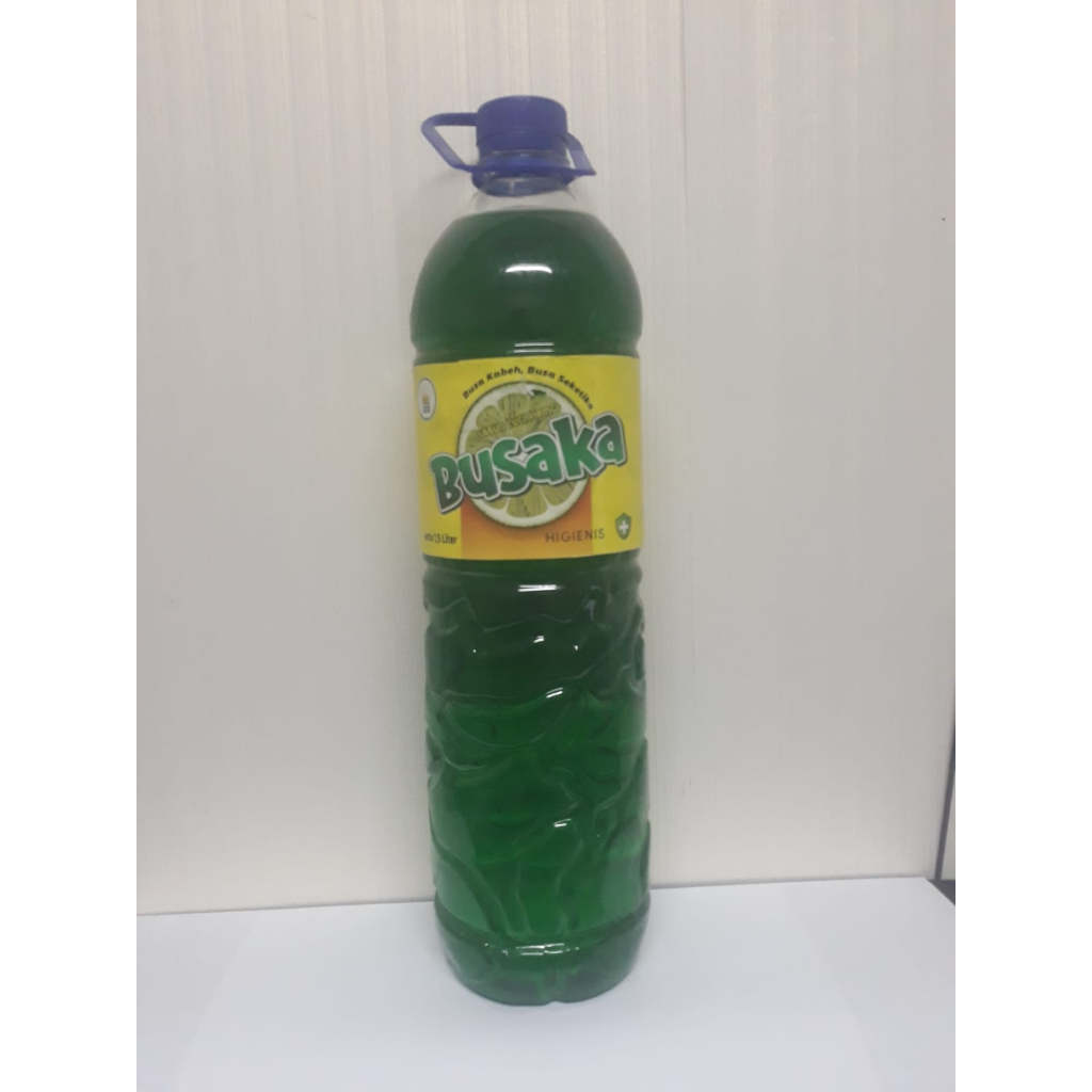 Jual BusaKa Sabun Cuci Piring Jeruk Nipis Kemasan Botol 1.5L | Shopee ...